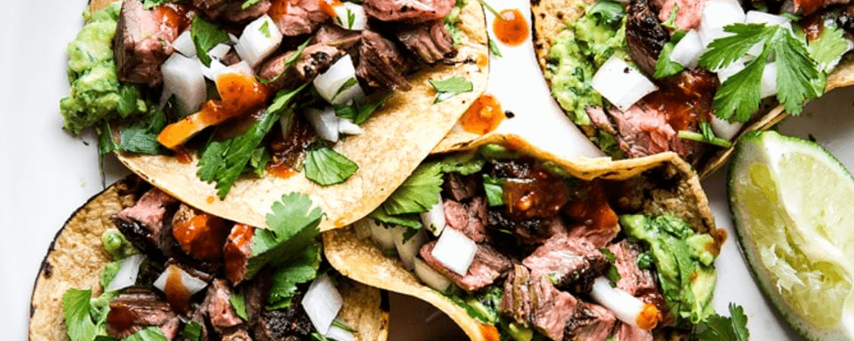 Carne Asada Tacos Forked