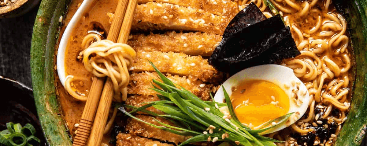 30 Minute Spicy Miso Chicken Katsu Ramen | Forked