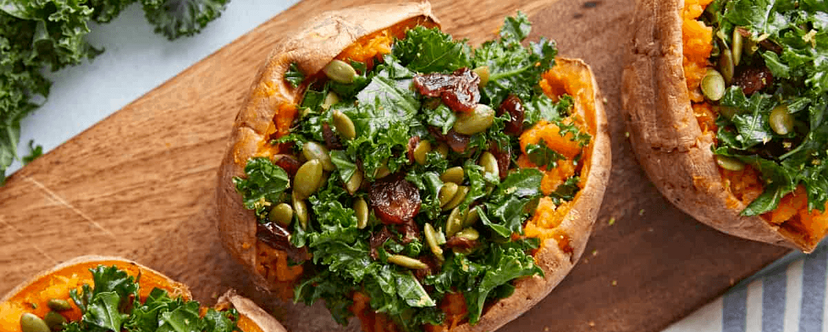 Stuffed Sweet Potatoes Forked