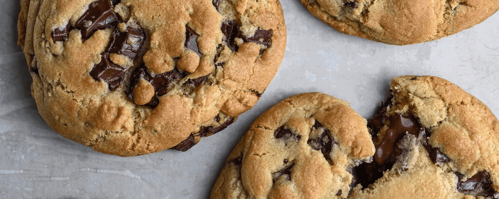 Four Thick & Chunky Chocolate Chip Cookies | Forked
